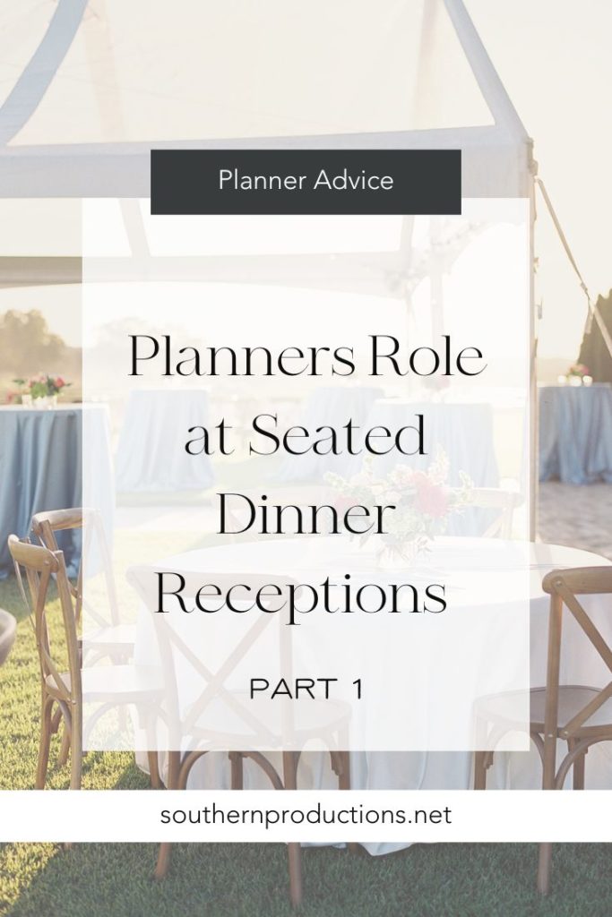 Wedding Planners Role at Receptions